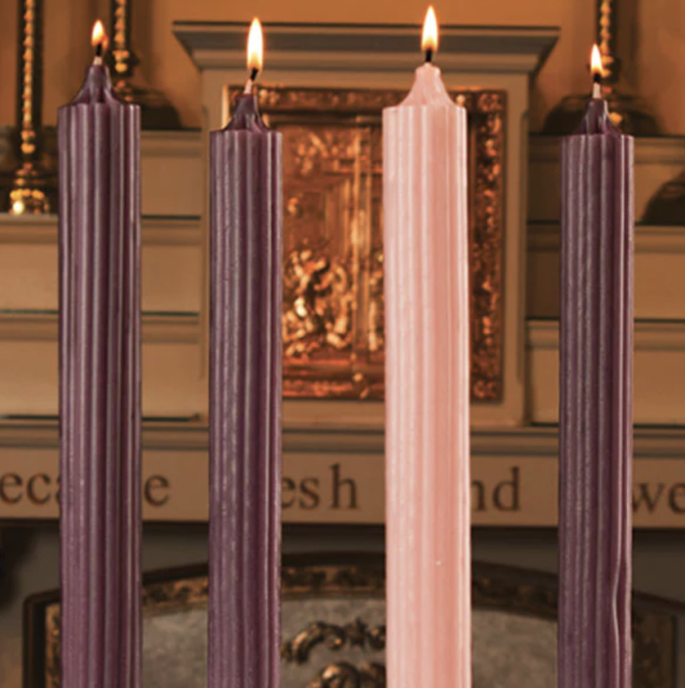 Dripless Advent Altar Candles | 1.5 inch diameter – Laurence Church ...